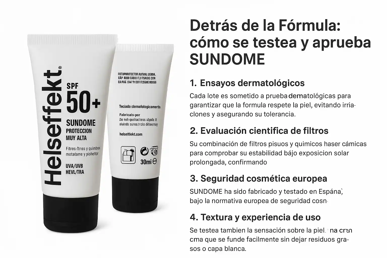 Detrás de la Fórmula: cómo se testea y aprueba SUNDOME - Helseffekt